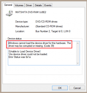 How to fix CD or DVD Drive issue with error Code 39 - Driver Easy