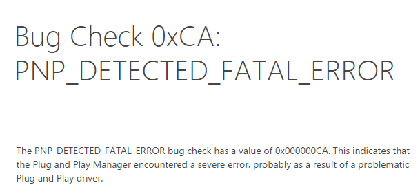 [Fixed] PNP_Detected_Fatal_Error error on Windows 10