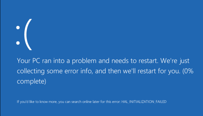 HAL INITIALIZATION FAILED in Windows 10 [Solved] - Driver Easy