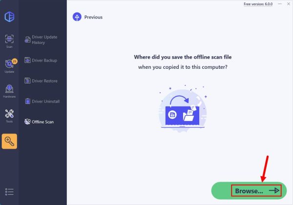 Offline Scan - Driver Easy