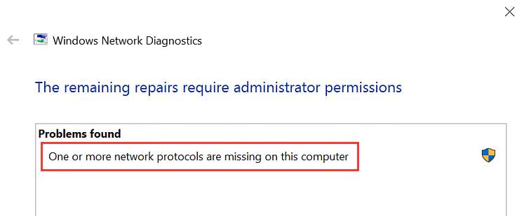 Fix: One or more network protocols are missing on this computer error on Windows 10 - Driver Easy