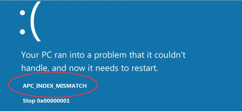 Fix: APC_INDEX_MISMATCH Blue Screen Error - Driver Easy