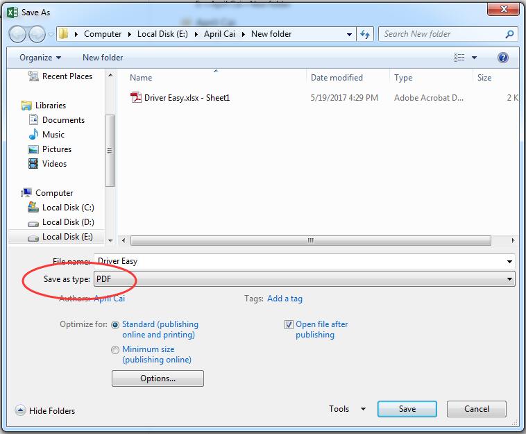 Convert Excel to PDF Easily & Freely - Driver Easy