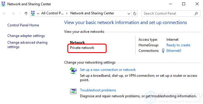 Change Network From Public to Private in Windows 10 Easily - Driver Easy