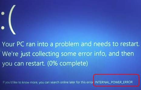 Solved: Internal Power Error on Windows 10 - Driver Easy