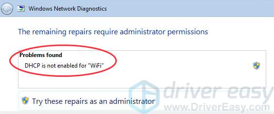 DHCP is not enabled for WiFi in Windows [Easy Fixes] - Driver Easy