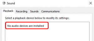 Solved: No Playback Devices in Windows 10 - Driver Easy