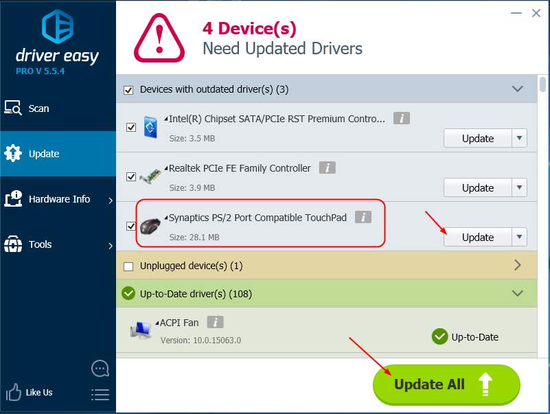 [Solved] Unable to connect to the Synaptics Pointing Device Driver - Driver Easy