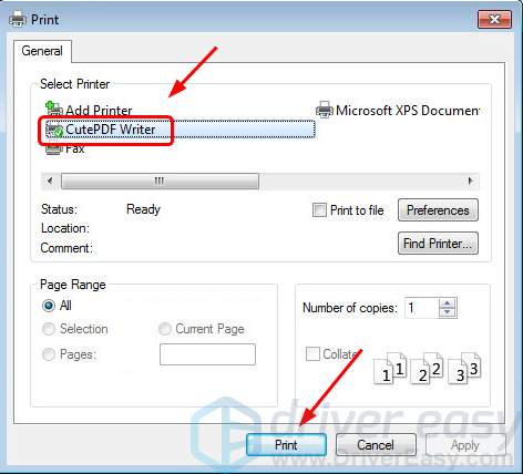 How to Print to PDF on Windows Easily & Quickly - Driver Easy