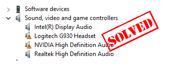 Fixed Logitech Headset G930 Driver Issue in Windows - Driver Easy