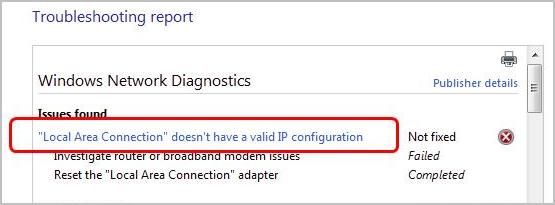 [Fixed] "Local Area Connection" doesn't have a valid IP configuration - Driver Easy