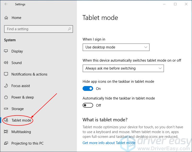 Windows 10 Tablet Mode: Everything You Need to Know - Driver Easy
