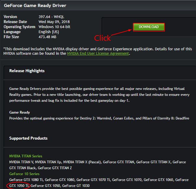 GTX 1050 Ti Drivers Download & Update for Your Better Gaming Experience ...