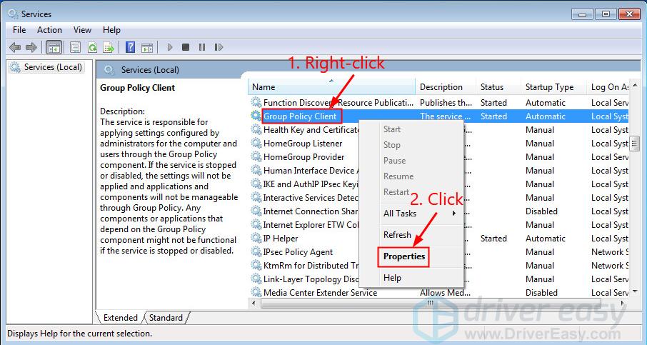 The Group Policy Client service failed the logon [SOLVED] - Driver Easy