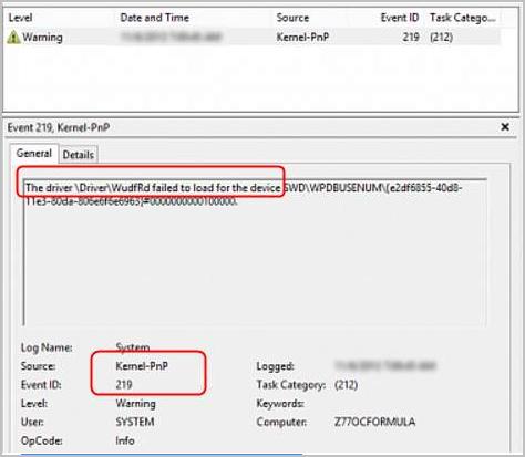 [Fixed] The driver \Driver\WudfRd failed to load for the device Event ...