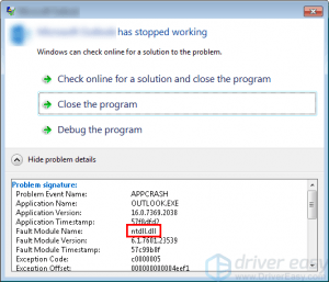 [SOLVED] | "ntdll.dll" Crash Issue on Windows - Driver Easy