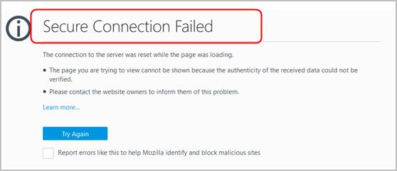 [Solved] Secure Connection Failed on Firefox - Driver Easy