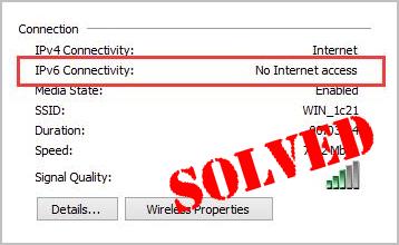 [Solved] IPv6 "No Internet access" - Driver Easy