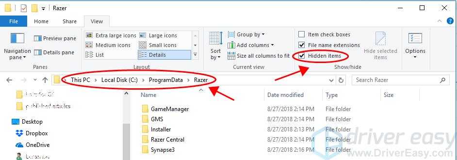 Fixed Razer Synapse Not Detecting Mousekeyboard Driver Easy