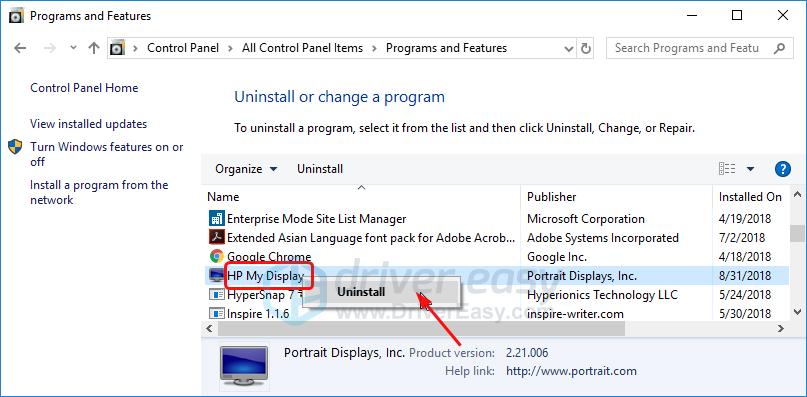 HP My Display has stopped working [SOLVED] - Driver Easy
