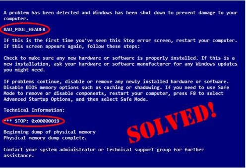 0x00000019 Bad Pool Header in Windows 10/8/7 [SOLVED] - Driver Easy