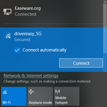 How to connect Windows 10 to WiFi - Driver Easy