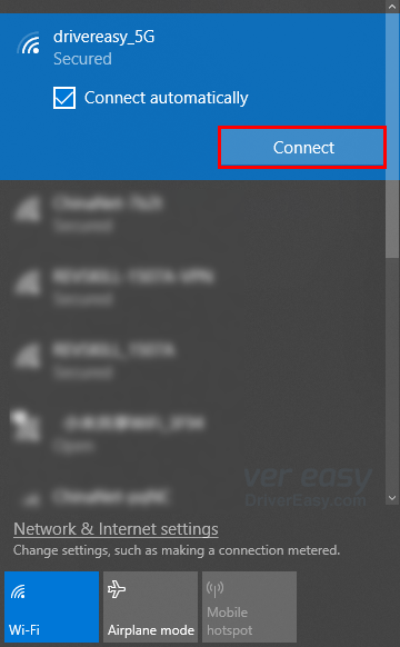 How to connect Windows 10 to WiFi - Driver Easy