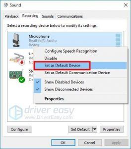 Microphone not picking up voice [Solved] - Driver Easy