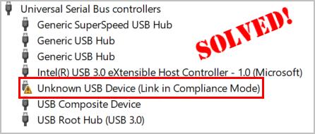 Unknown USB Device Link in Compliance Mode [SOLVED] - Driver Easy