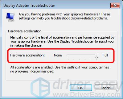 Fix hardware acceleration issues for Windows - Driver Easy