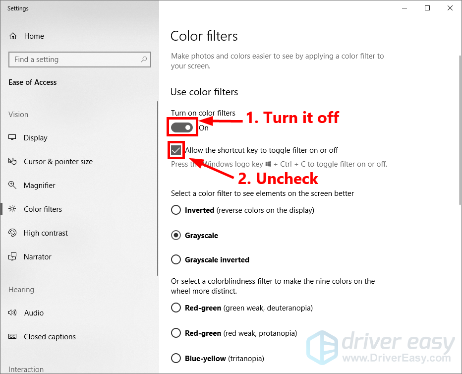 [SOLVED] Windows 10 black and white screen - Driver Easy