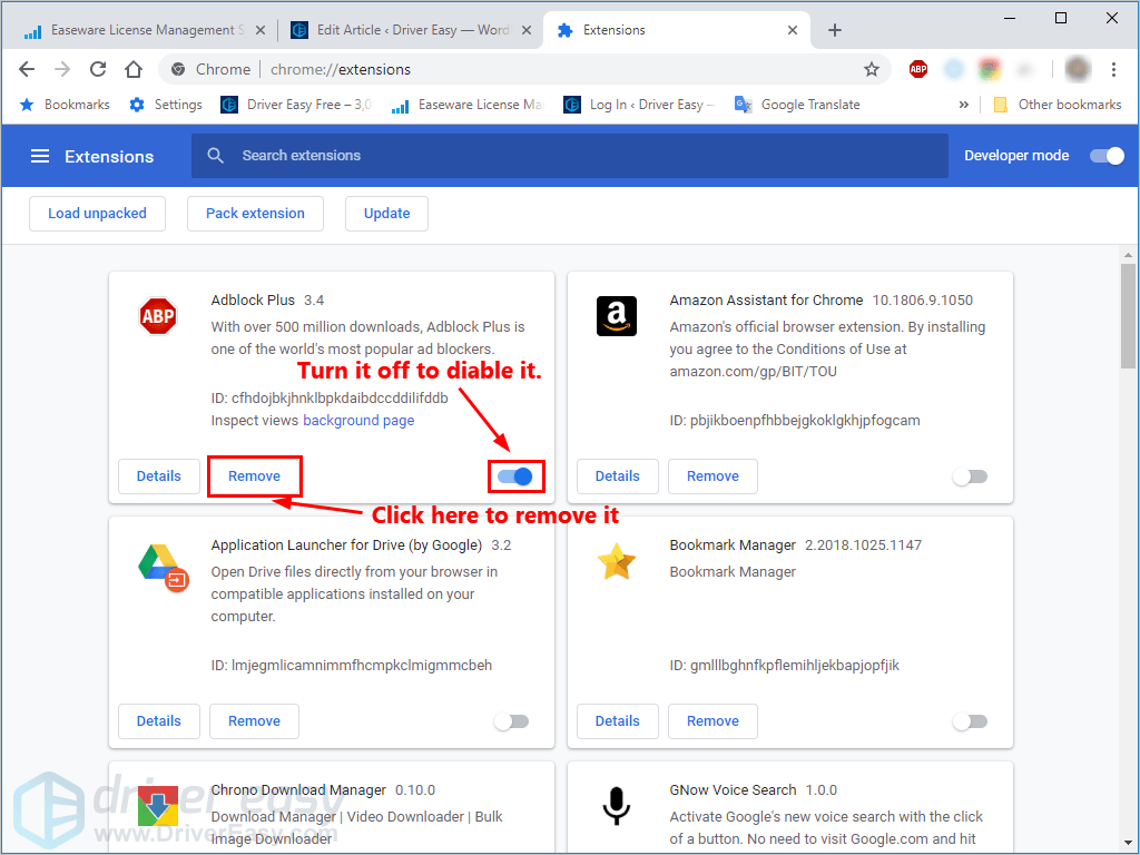 How to remove extensions on Chrome [SOLVED] - Driver Easy