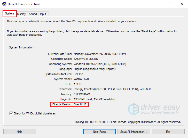 [SOLVED] Download DirectX 12 for Windows 10 - Driver Easy