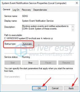 [SOLVED] Windows could not connect to the System Event Notification ...