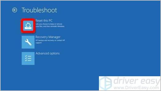 How to factory reset an HP laptop [Step by step] - Driver Easy