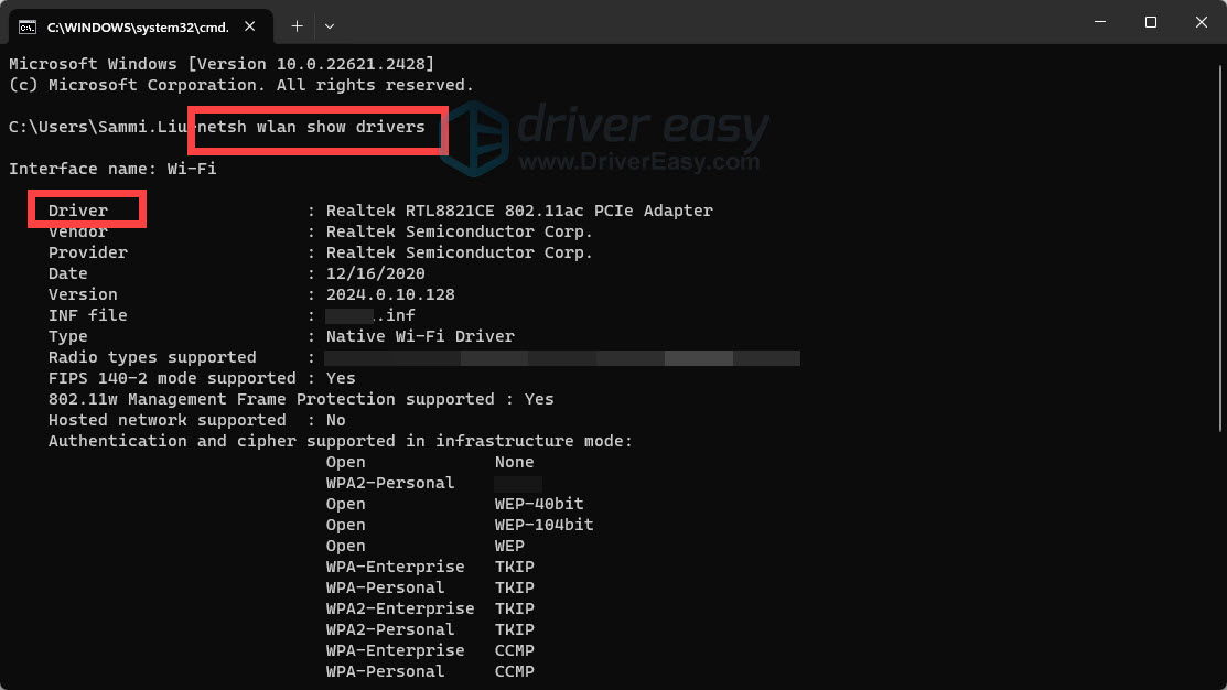 WiFi adapter driver download and install for Windows 11/10 - Driver Easy