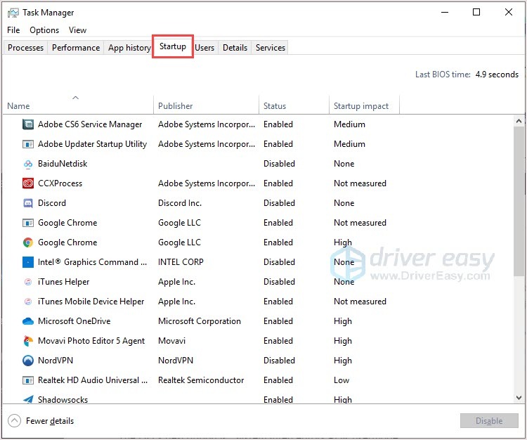 [SOLVED] Windows could not connect to the System Event Notification Service service - Driver Easy