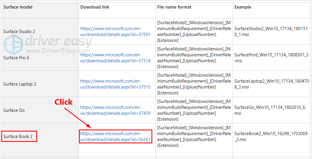 Surface Book 2 drivers download & update [Easily] - Driver Easy