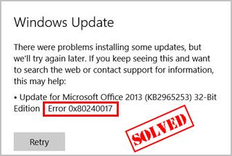 Windows Update Error 0x80240017 [Fixed] - Driver Easy