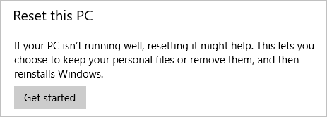 Reset this PC Windows 10 - When & How to Use It - Driver Easy