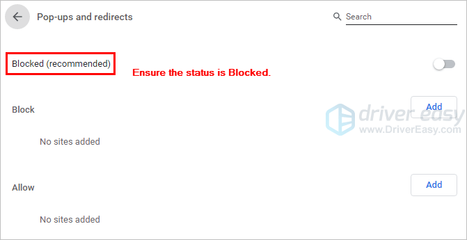 How to Block All Pop Up Ads on Chrome [without AdBlock] - Driver Easy