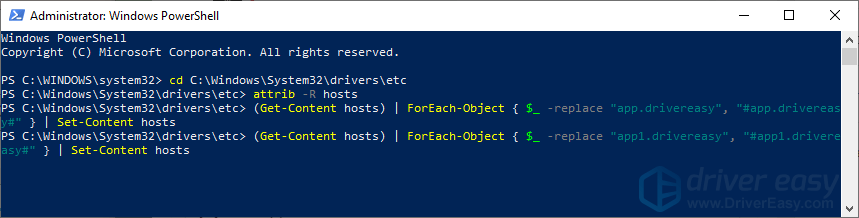 “Unable to connect to the remote server” when activating Driver Easy ...