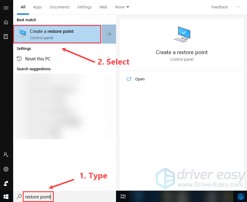 How To Enable And Create Restore Points In Windows 10 Driver Easy