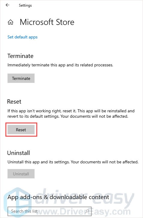[Fixed] Microsoft Store Won't Open - Driver Easy