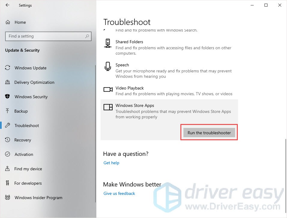 [Fixed] Microsoft Store Won't Open - Driver Easy