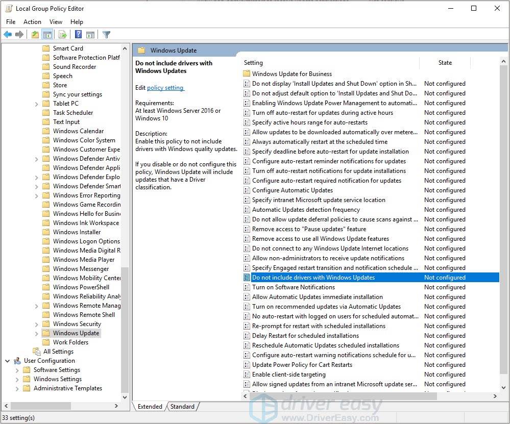 How to Disable Automatic Driver Update on Windows 10 - Driver Easy