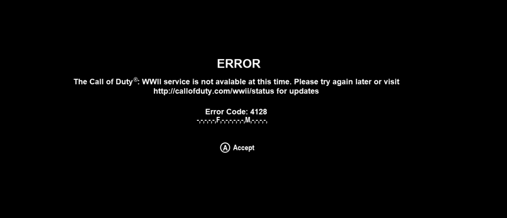 [Solved] Call of Duty WW2 Error Code 4128 - Driver Easy
