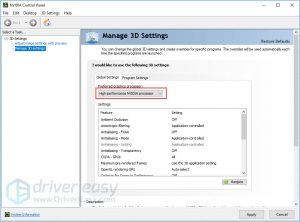 [Solved] Only 3D Settings in NVIDIA Control Panel - Driver Easy