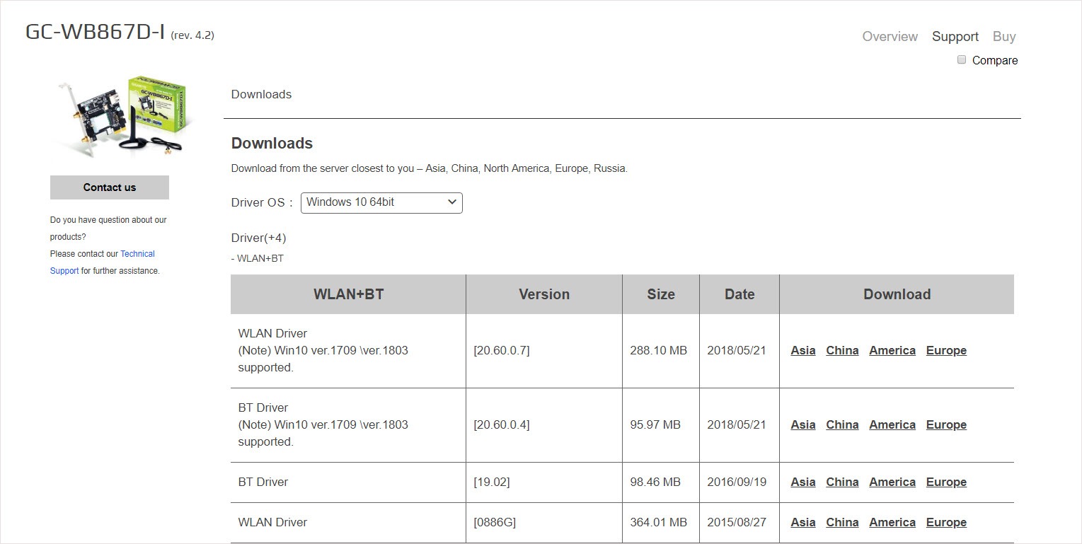 Gigabyte GC-WB867D-I Driver Download - Driver Easy
