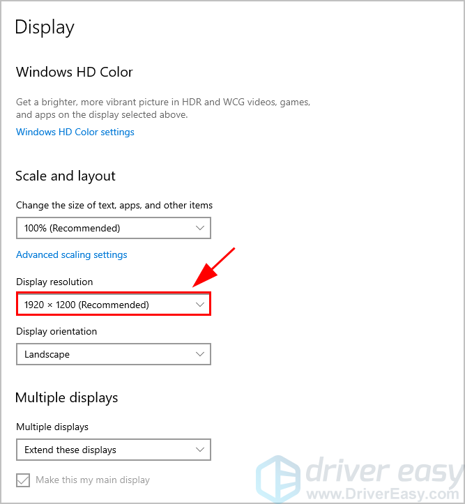 [Fixed] Advanced Display Settings Windows 10 Missing - Driver Easy